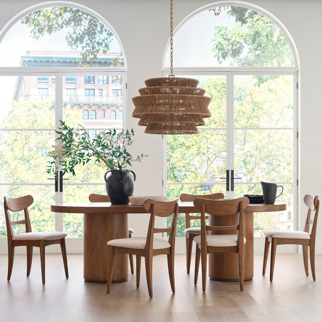 Caden Pedestal Dining Table | Schneiderman's Furniture