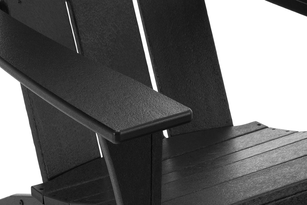 Polywood Black Adirondack Rocker | Schneiderman's Furniture