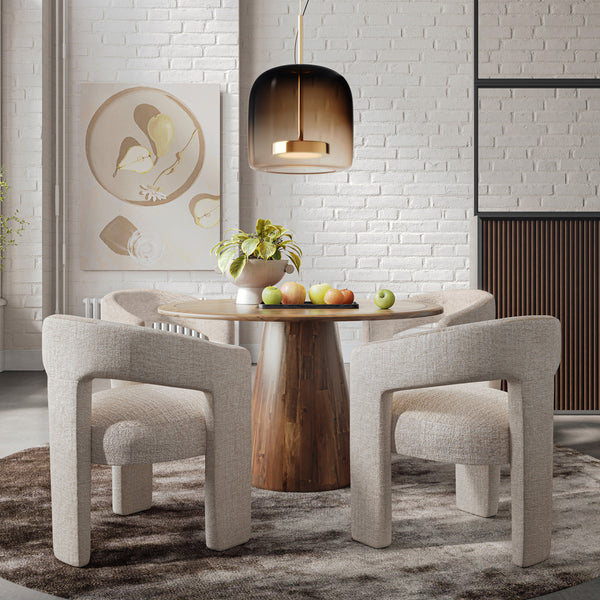 Nash Round Walnut Dining Table | Schneiderman's Furniture