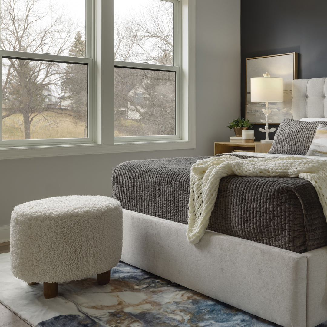 Aniston Natural Ottoman | Schneiderman's Furniture