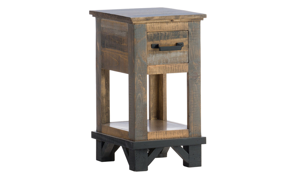 Loft Brown Chairside Table | Schneiderman's Furniture