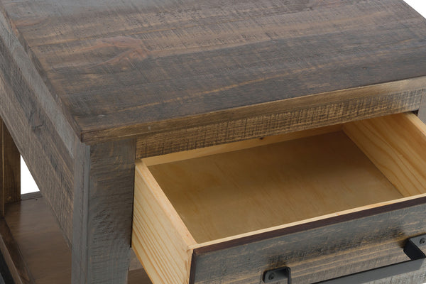 Loft Brown End Table | Schneiderman's Furniture