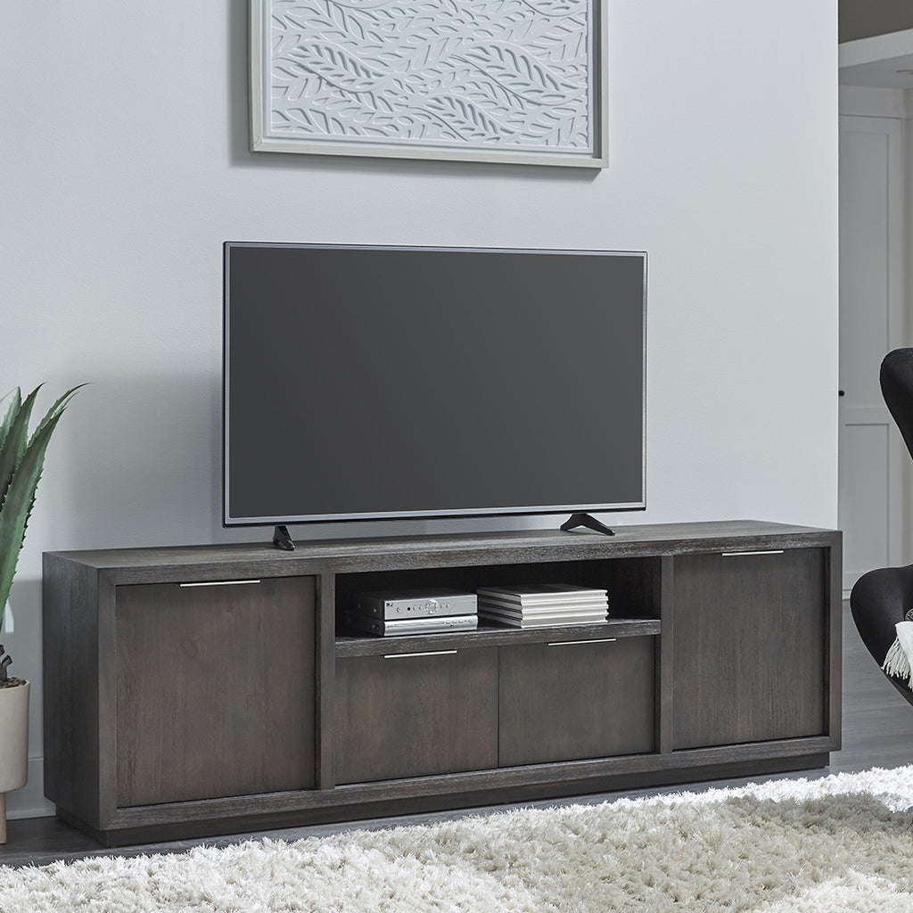 Oxford Basalt Grey 84" Media Console | Schneiderman's Furniture